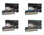 Lexmark X748DE Toner Cartridge Set Original Black. Cyan. Magenta ...