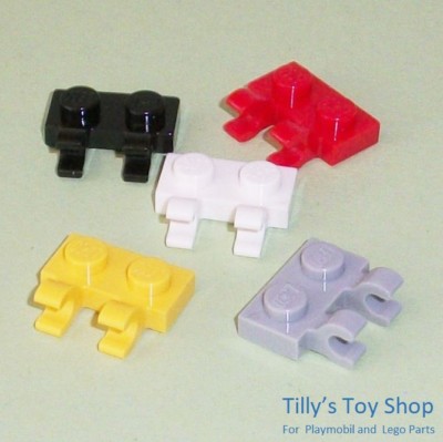 Lego - 1x2 Thin Tile 2 Clips on Side- 49563 60470 - Pick Colour & Pack ...