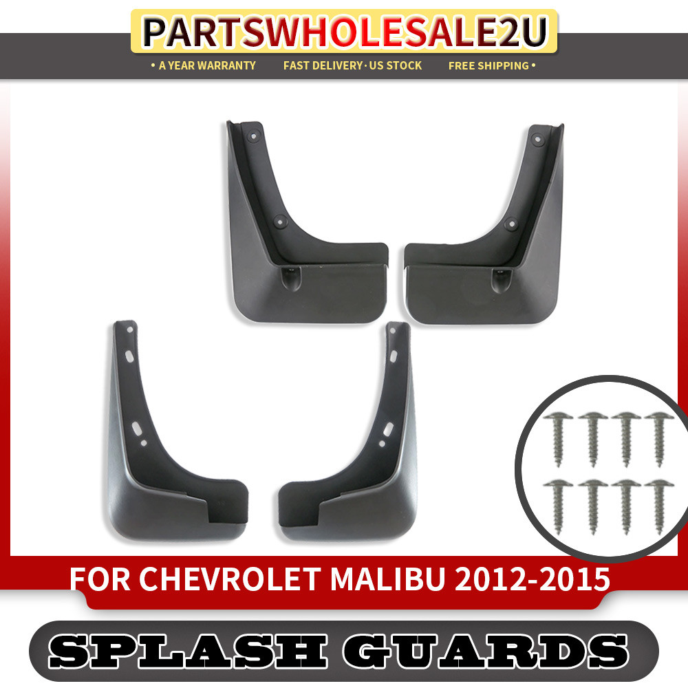 Splash Guards Mud Flaps Mudguards RH & LH 4 pcs for Chevrolet Malibu ...