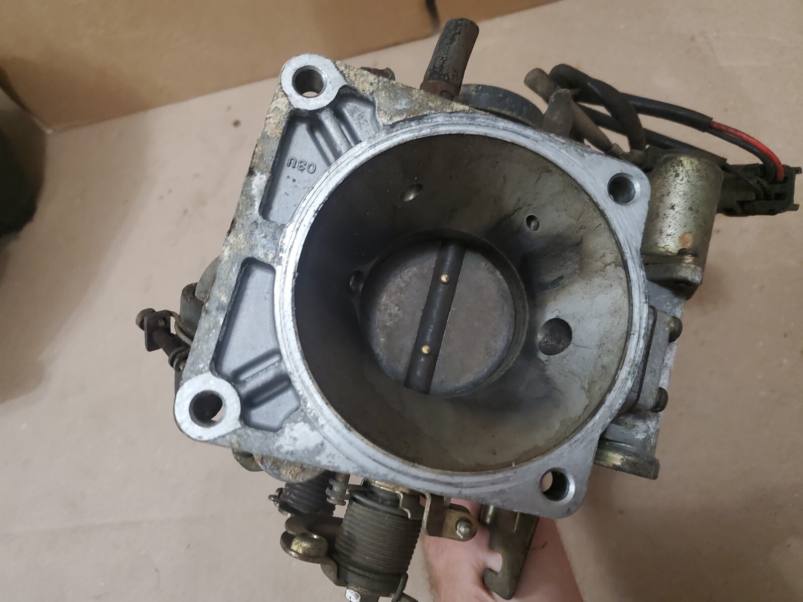 90-95 nissan hardbody d21 OEM ka24e 4x4 5speed throttle body complete ...