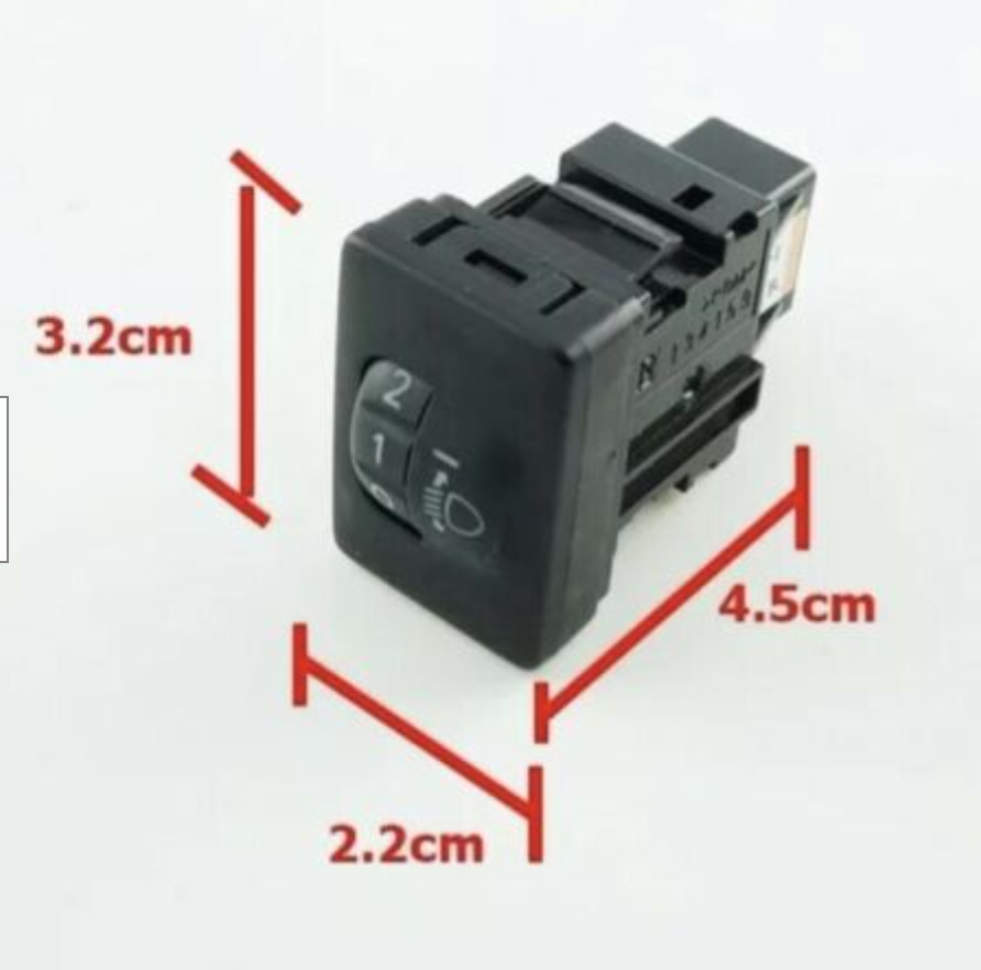 Headlight Leveling Switch With Wire Socket For 2016up Toyota Hilux Revo ...