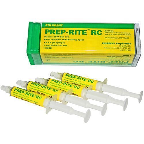 Pulpdent PRC Prep-Rite RC Chelating Agent 17% Viscous EDTA Gel Syringe 5gm 4/Pk | eBay