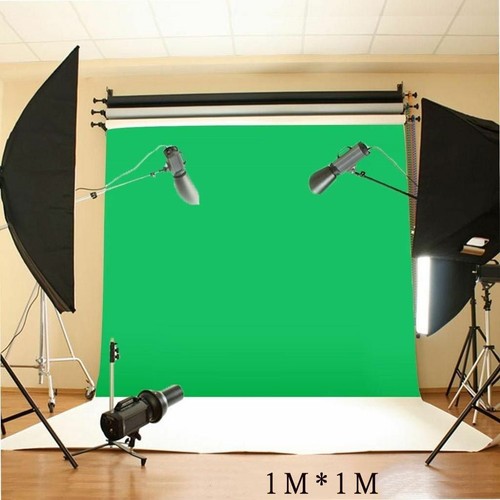 10*10FT Chromakey Green Screen Muslin Backdrop for Studio Lighting Kit ...