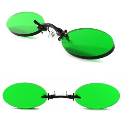 Retro Templeless Pince Nez Vintage Gothic Oval Green Costume Cosplay ...