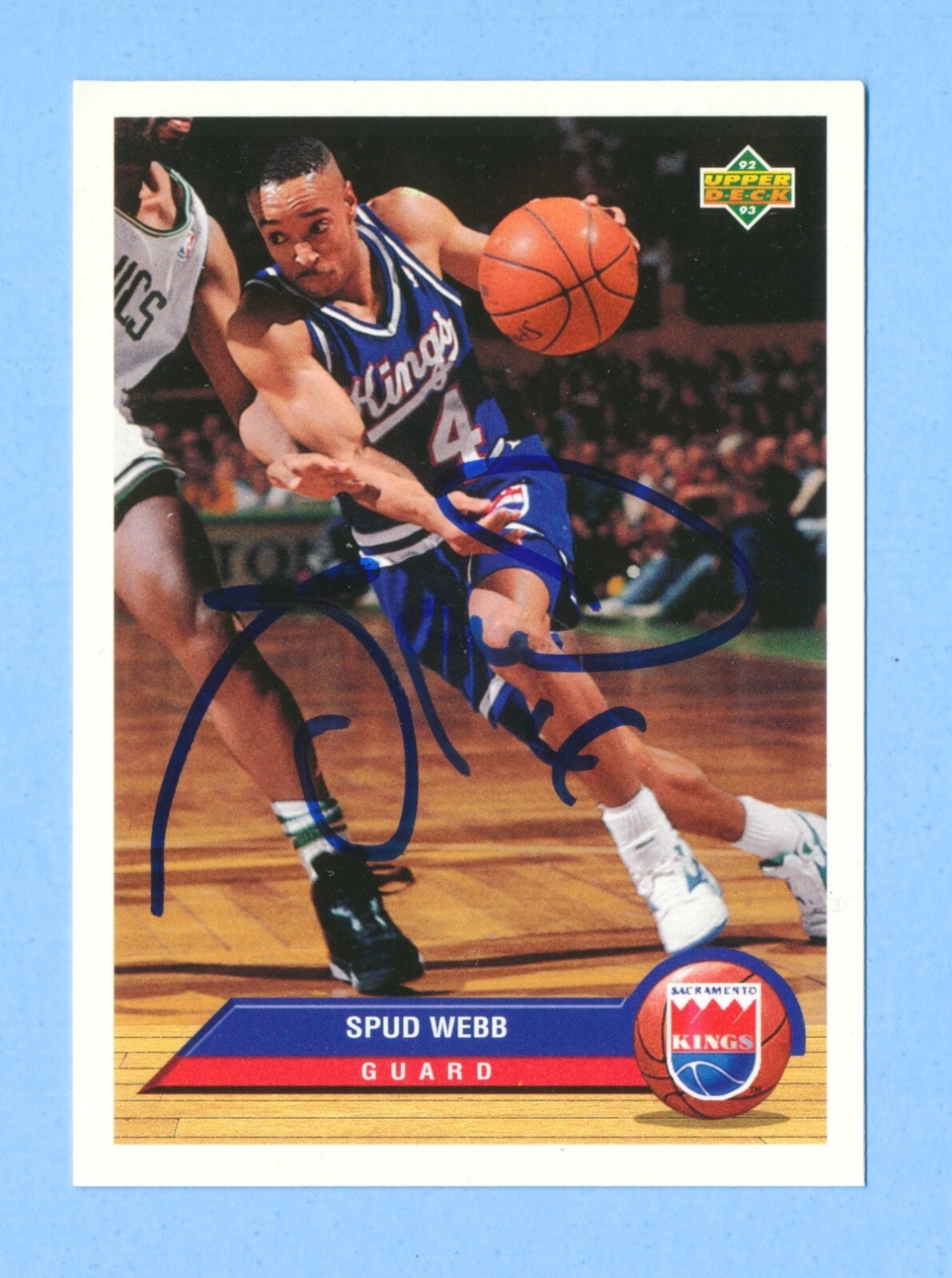 Spud Webb - Signed/Autographed 1992-93 Upper Deck McDonalds Card P-35 ...