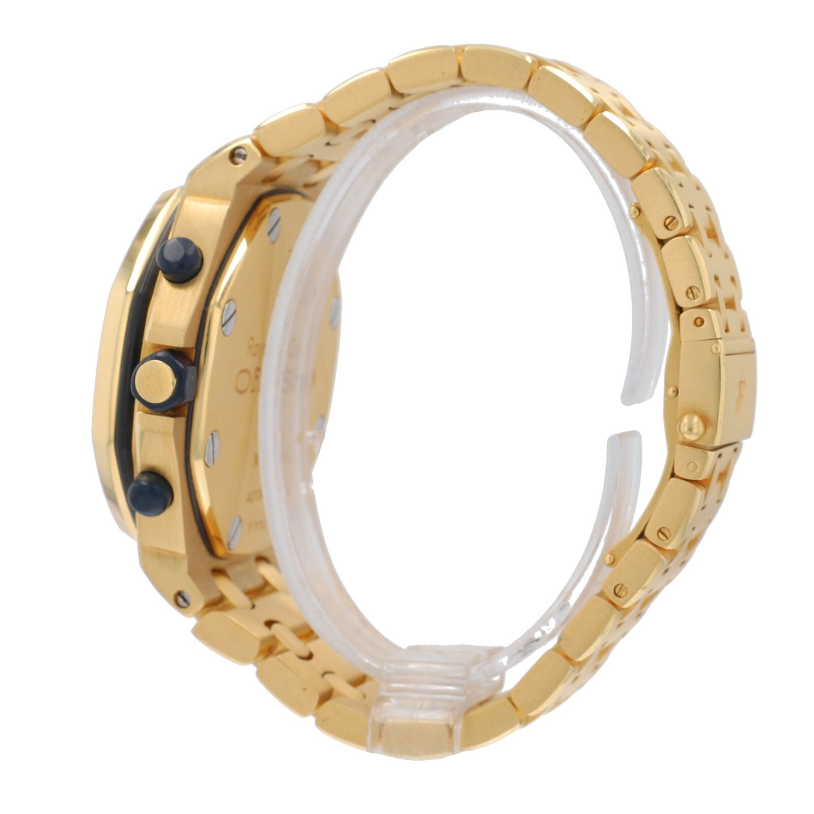Audemars Piguet Mens Watch "Brick" Solid 18K Yellow Gold Black 41mm ...