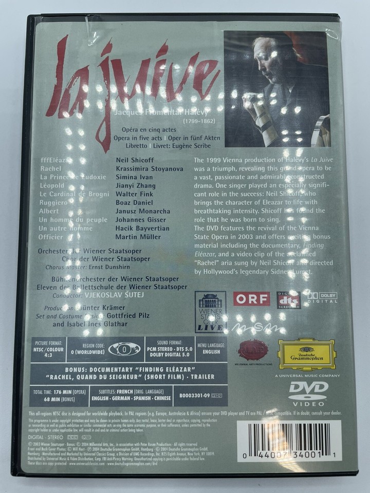 La Juive (DVD) Halevy 2 DVDs Neil Shicoff 44007340011| eBay