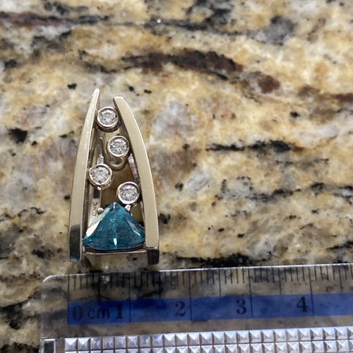 14k Designer Harry Roa Diamonds Blue Stone Modern Ring One Of A Kind | eBay