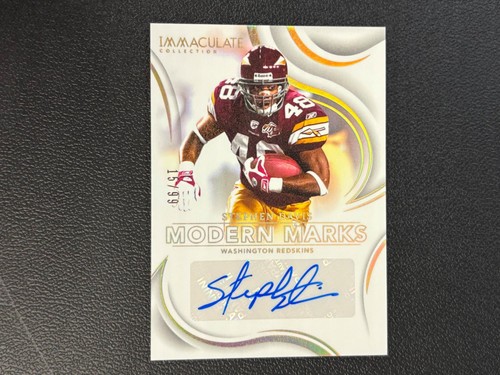Stephen Davis 2024 Immaculate Auto Autograph Washington Redskins 15/99 ...