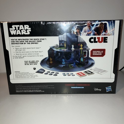 Star Wars Edition Clue Board Game Hasbro 2015 Disney SEALED Out Of ...