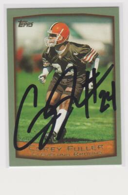 COREY FULLER CLEVELAND BROWNS 1999 TOPPS #62 FLORIDA STATE AUTOGRAPHED ...