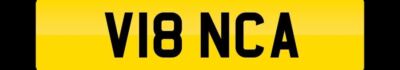 VERONICA PRIVATE NUMBER PLATE RONNIE CAR REGISTRATION V18 NCA VERONICA ...