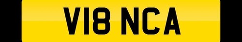 VERONICA PRIVATE NUMBER PLATE RONNIE CAR REGISTRATION V18 NCA VERONICA ...