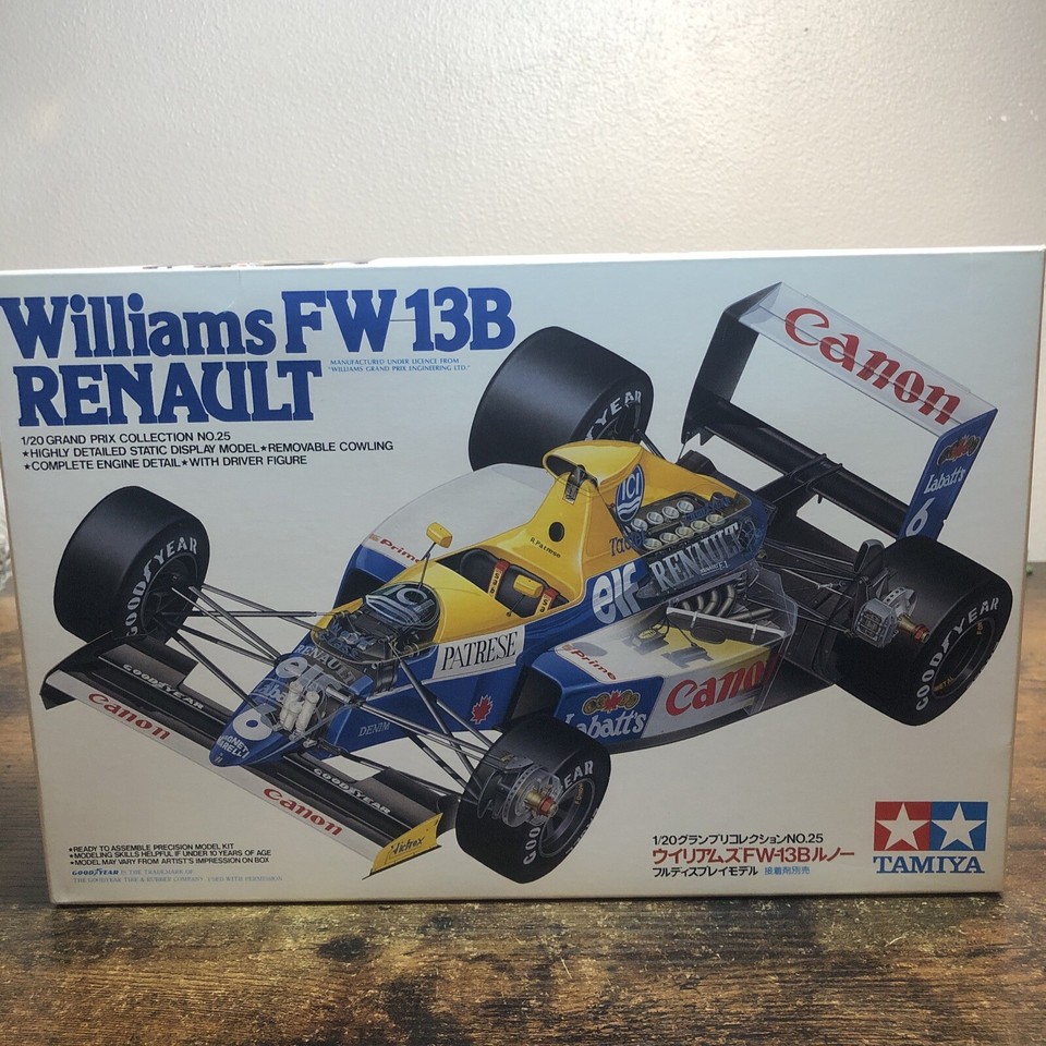 Tamiya Williams FW-13B Renault 1/20 Kit 1990 Grand Prix Collection No ...