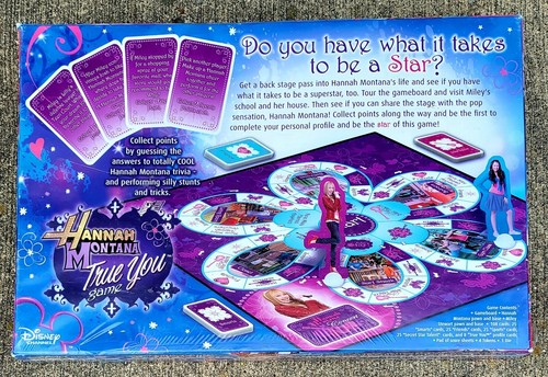 2008 TRUE YOU Board Game Disney Hannah Montana Milton Bradley Miley ...