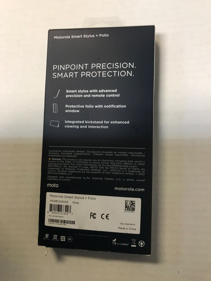 Motorola SMART STYLUS+FOLIO FOR EDGE 30 PRO/ MOTOROLA EDGE+2022/EDGE+ ...