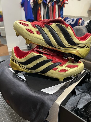 adidas Predator Precision FG Zinedine Zidane Gold Metallic Made Germany ...