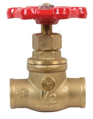 MUELLER INDUSTRIES 105-603 Stop/Waste Valve 1/2 inch Brass CxC | eBay