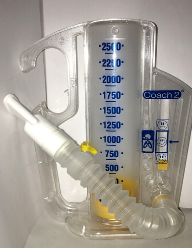 DHD HEALTHCARE COACH 2 Volumetric Incentive SPIROMETER w/One-Way Valve ...