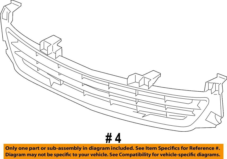 GM OEM 14-16 Malibu Limited Grille Components-Lower Grille 22995188 | eBay