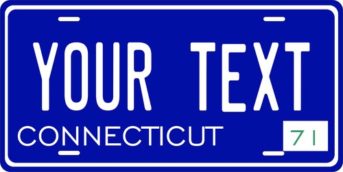 Connecticut 1971 License Plate Personalized Custom Auto Bike Motorcycle ...