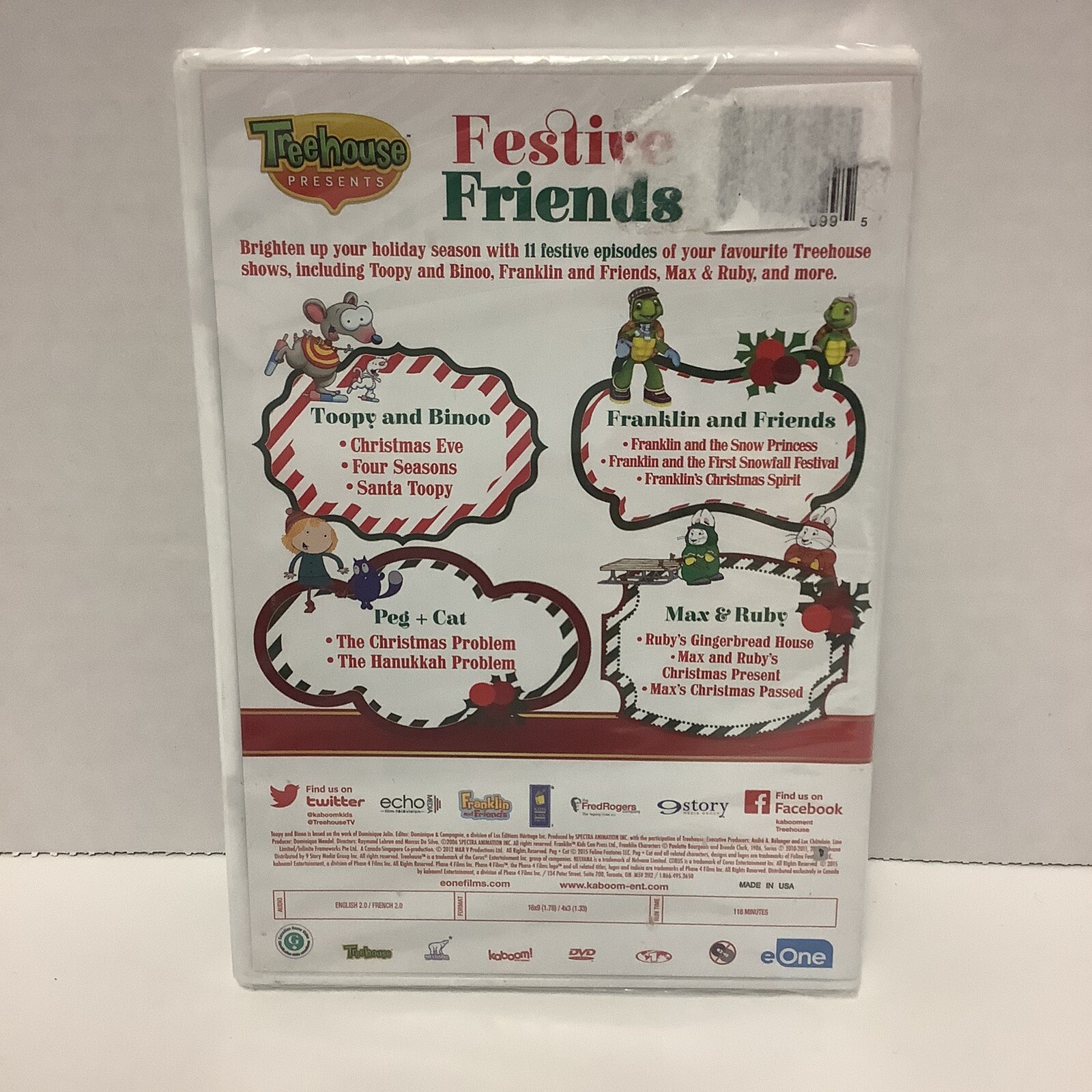 Treehouse: Festive Friends Holiday Franklin Max & Ruby Toopy & Binoo ...