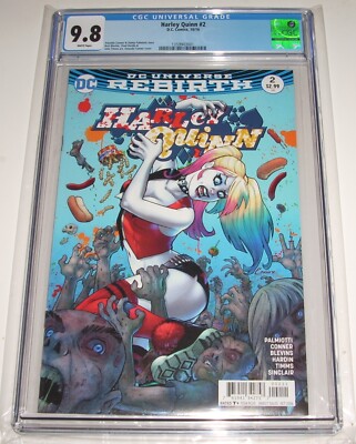DC Comics Rebirth Harley Quinn #2 CGC 9.8 Amanda Conner Cover 1st Print ...
