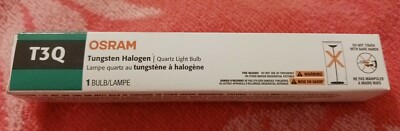 Sylvania Tungsten Halogen Quartz Light Bulb 500W 120 volt 500T3Q/CL/FCL ...