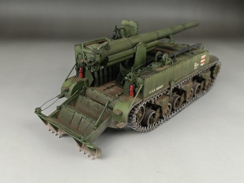 1/35 Built WWII U.S M12 155mm Gun Motor Carriage Howitzer Model | eBay