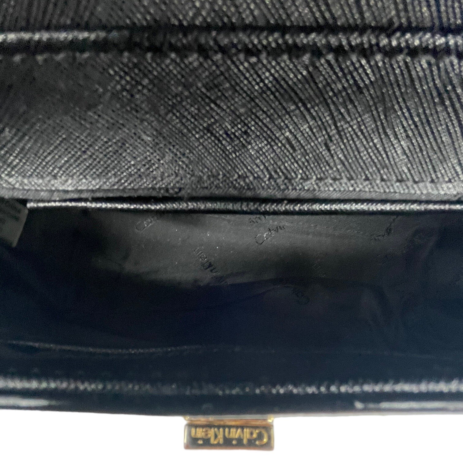 CALVIN KLEIN Small Leather Handbag Top Handle Satchel Classic Mini Bag ...