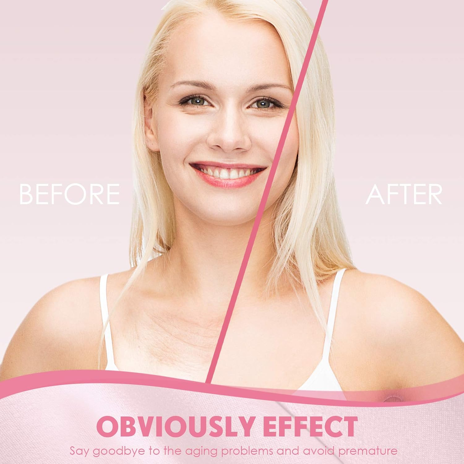 2 Pieces Reusable Silicone Chest Pads, Decollete Pads Chest Wrinkle ...