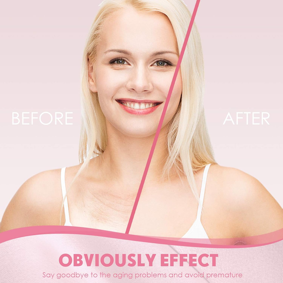 2 Pieces Reusable Silicone Chest Pads, Decollete Pads Chest Wrinkle ...