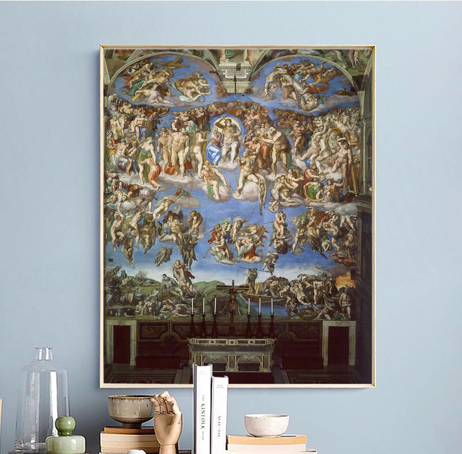 The Last Judgment Painting - Michelangelo Canvas Wall Art - Renaissance ...