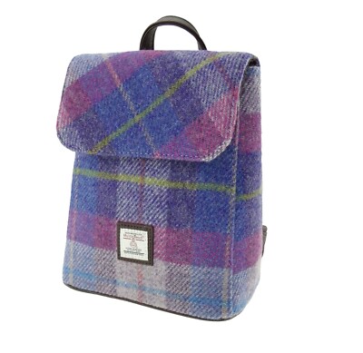 AUTHENTIC HARRIS TWEED MINI BACKPACK TUMMEL GLEN APPIN Col 47 | eBay UK
