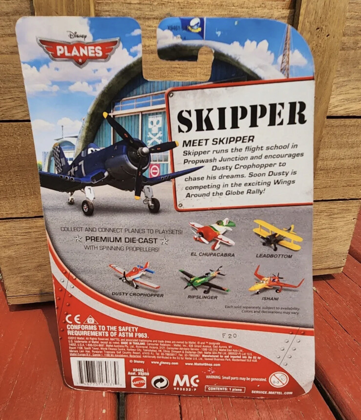 Mattel Disney Planes Die-Cast SKIPPER From Above The World Of CARS NEW ...