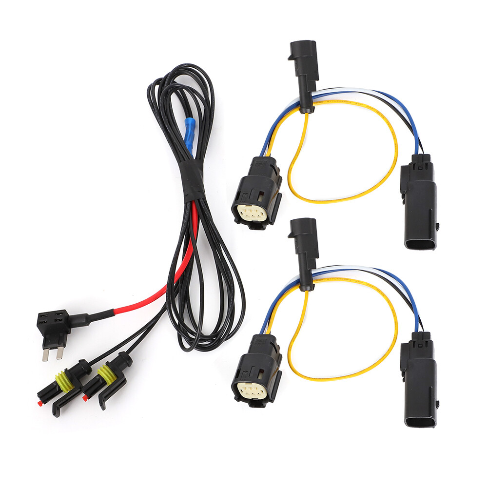For Jeep Wrangler JL LED Headlight Adapter with DRL 4th Wiring Harness ...
