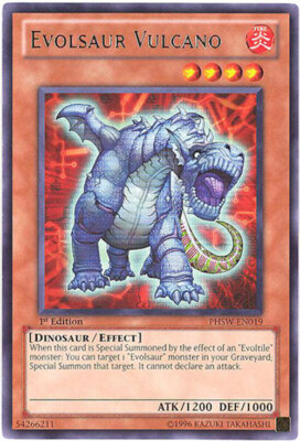 Yu-Gi-Oh Card - PHSW-EN019 - EVOLSAUR VULCANO (rare) - NM | eBay