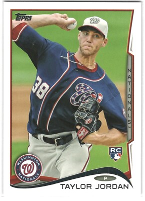 2014 Topps Baseball Taylor Jordan Rookie Washington Nationals #374 | eBay