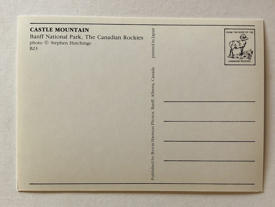 Postcard - Castle Mountain, Banff National Park, Alberta, Canada | eBay