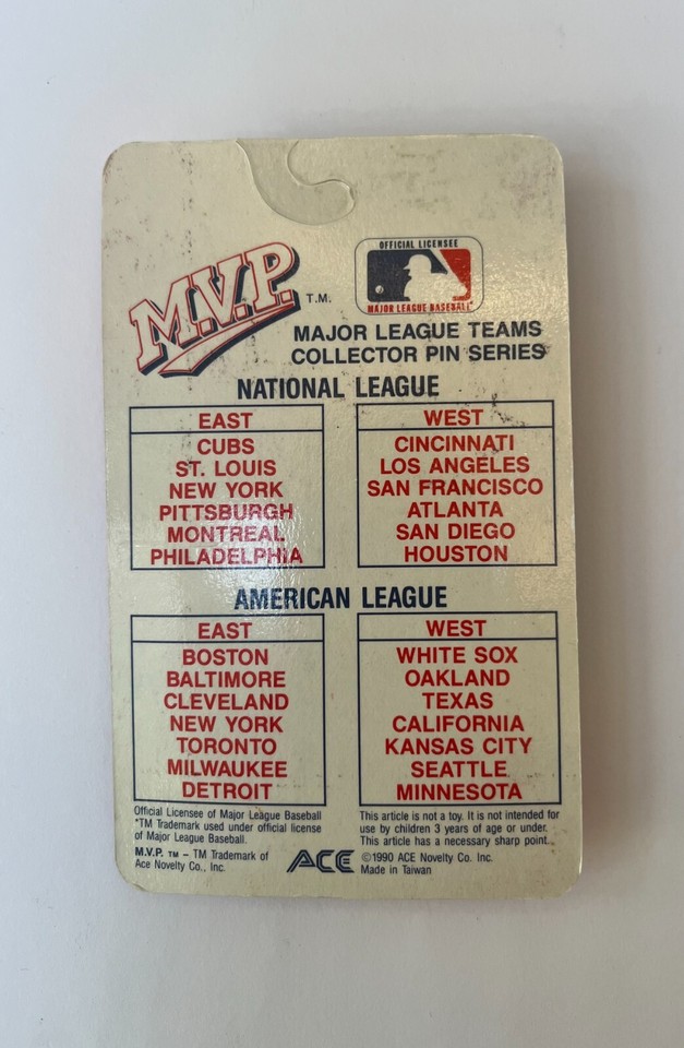 Los Angeles Dodgers MVP Pin MLB 1990 Ace Novelty Company | eBay