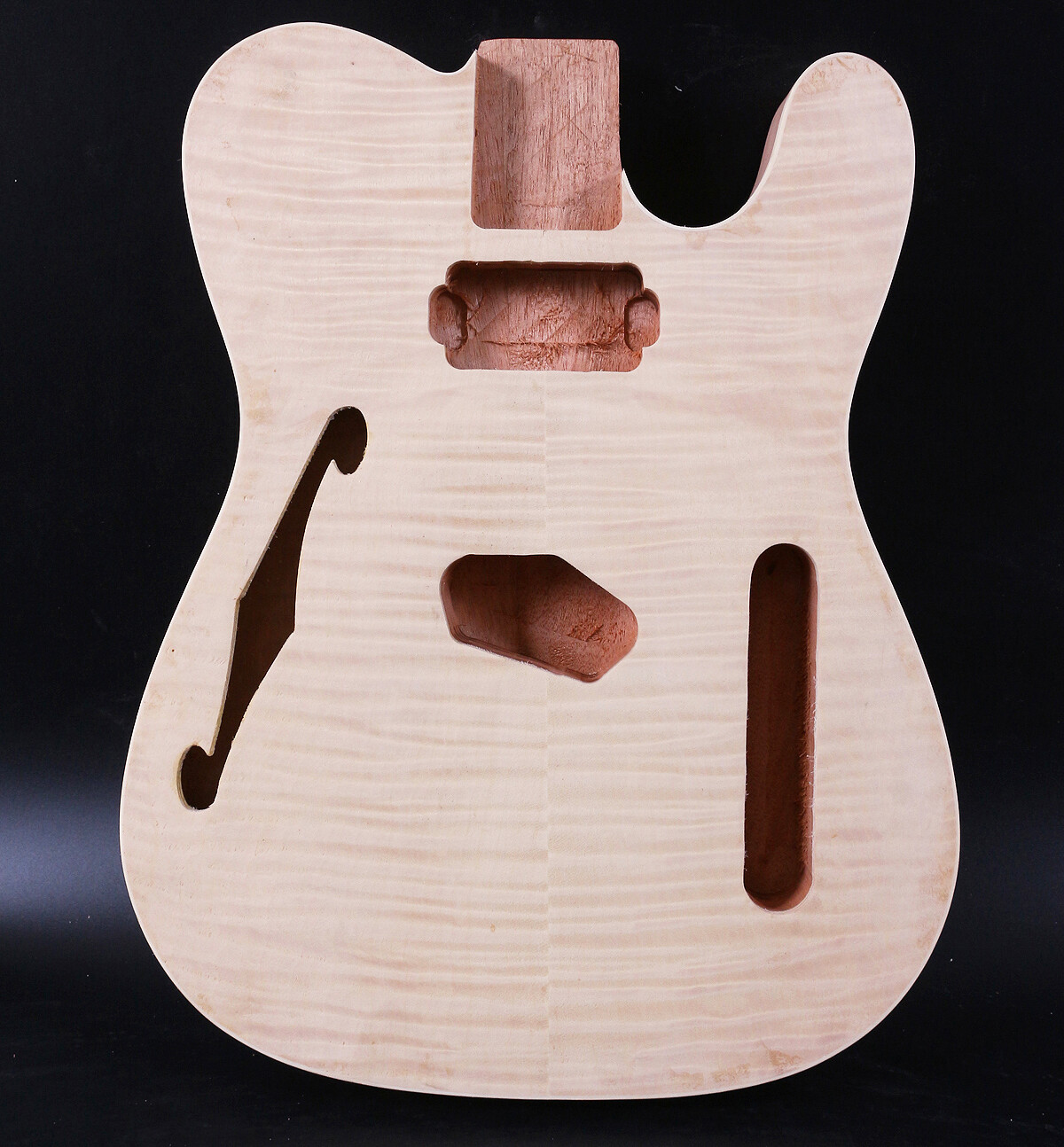 Semi-hollow Mahogany Guitar Body/Bodies Flame Maple Veneer Tele Style ...