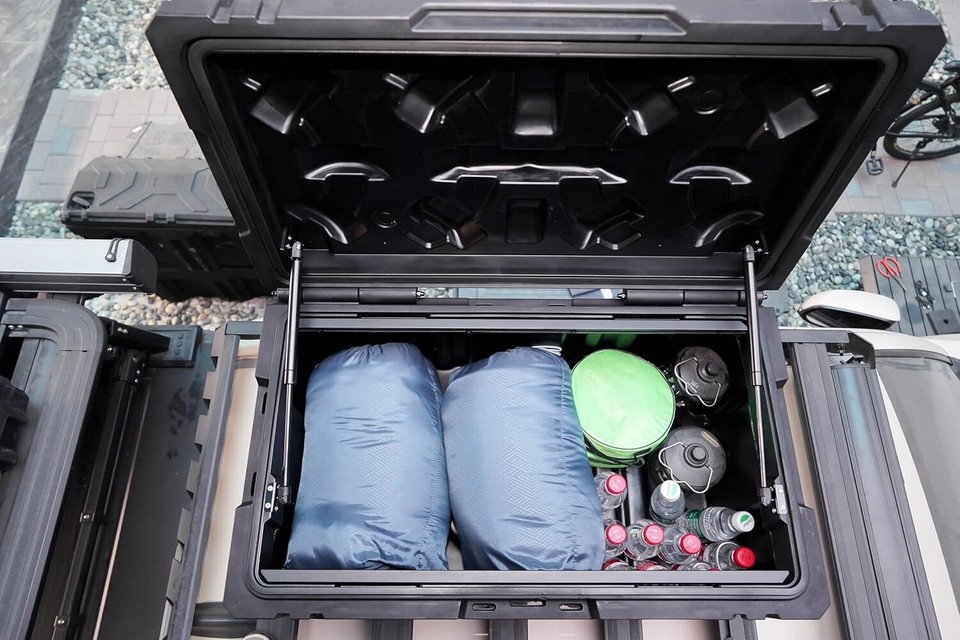 105L WATERPROOF CAR TOP CARGO CARRIER ROOF MOUNT TRAVEL STORAGE BOX W ...