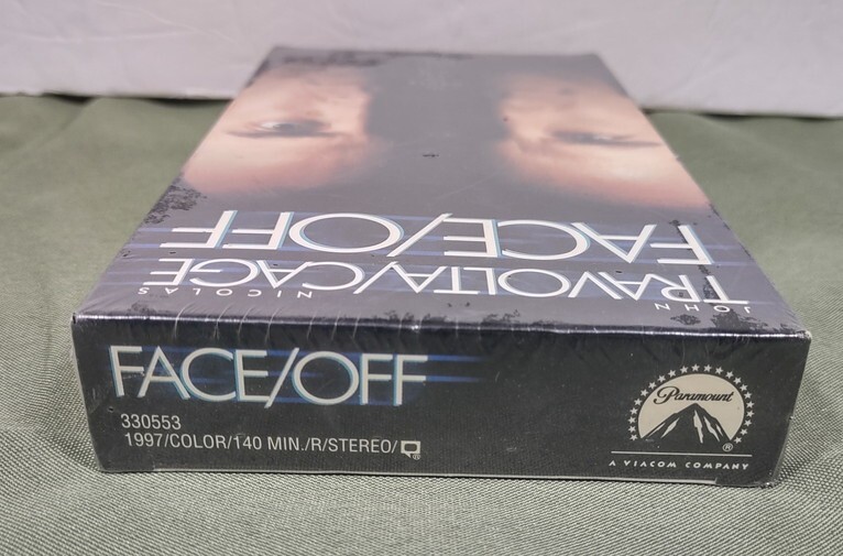 ⭐⭐ NEW SEALED Face/Off Face OFF Movie VHS John Travolta Nicholas Cage ...