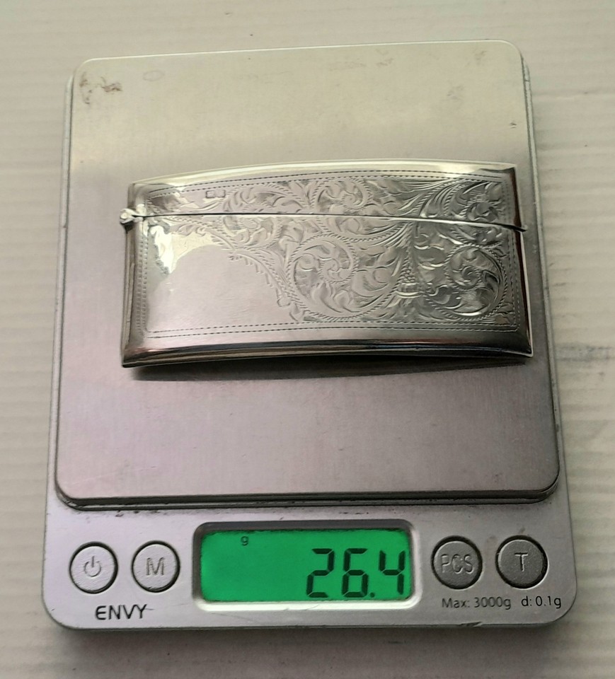 Antique Vintage Solid Silver Calling Card Case T&S Chester 1912 £9.99 N ...
