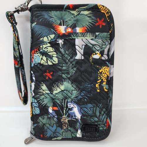 LUG Tandem Zip Travel ID RFID Wallet Passport Card Organizer Jungle ...