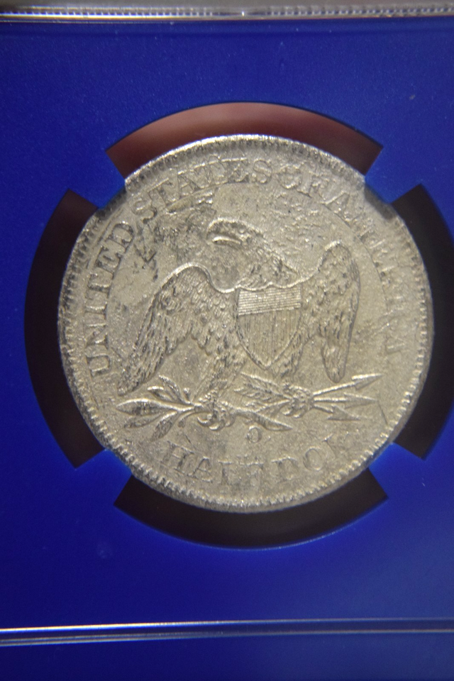 SS Republic 1860-O( UNC? BEAUTY) SHIPWRECK EFFECT LIBERTY SILVER HALF ...