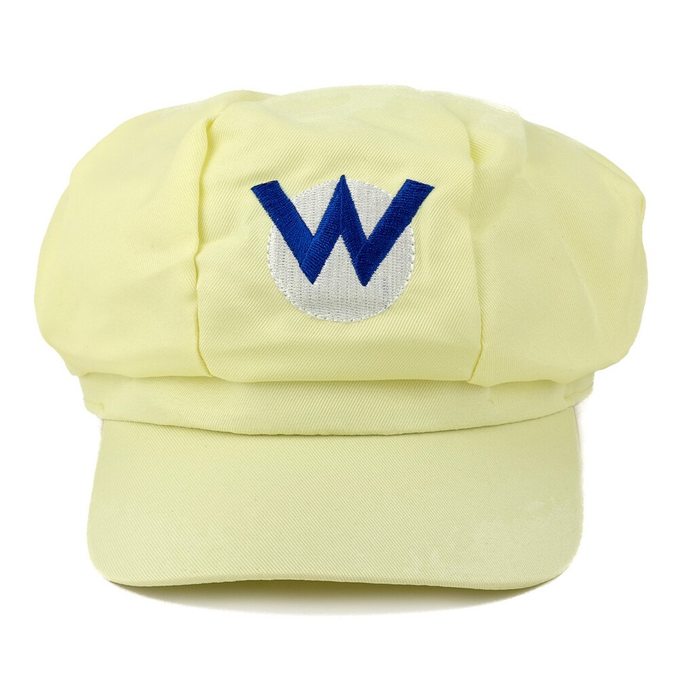 Mario, Luigi, Wario, Waluigi, Fire Mario Embroidered Newsboy Hat - FREE ...