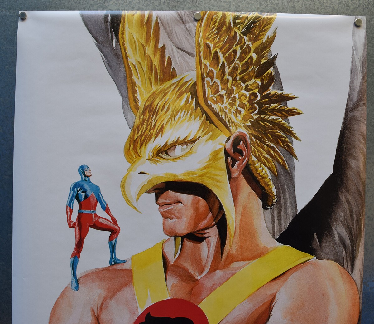 Alex Ross Hawkman RARE 2000 DC DIRECT HAWKMAN/ATOM POSTER ALEX ROSS