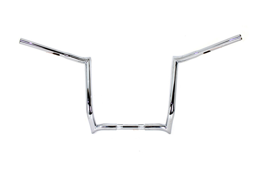 14 inch Z-Bar Handlebar without Indents Chrome fits Harley Davidson | eBay