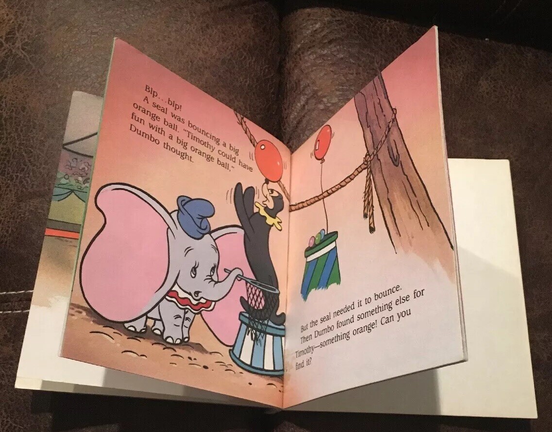 A First Little Golden Book Walt Disney Dumbo Book Of Colors 1988 | eBay